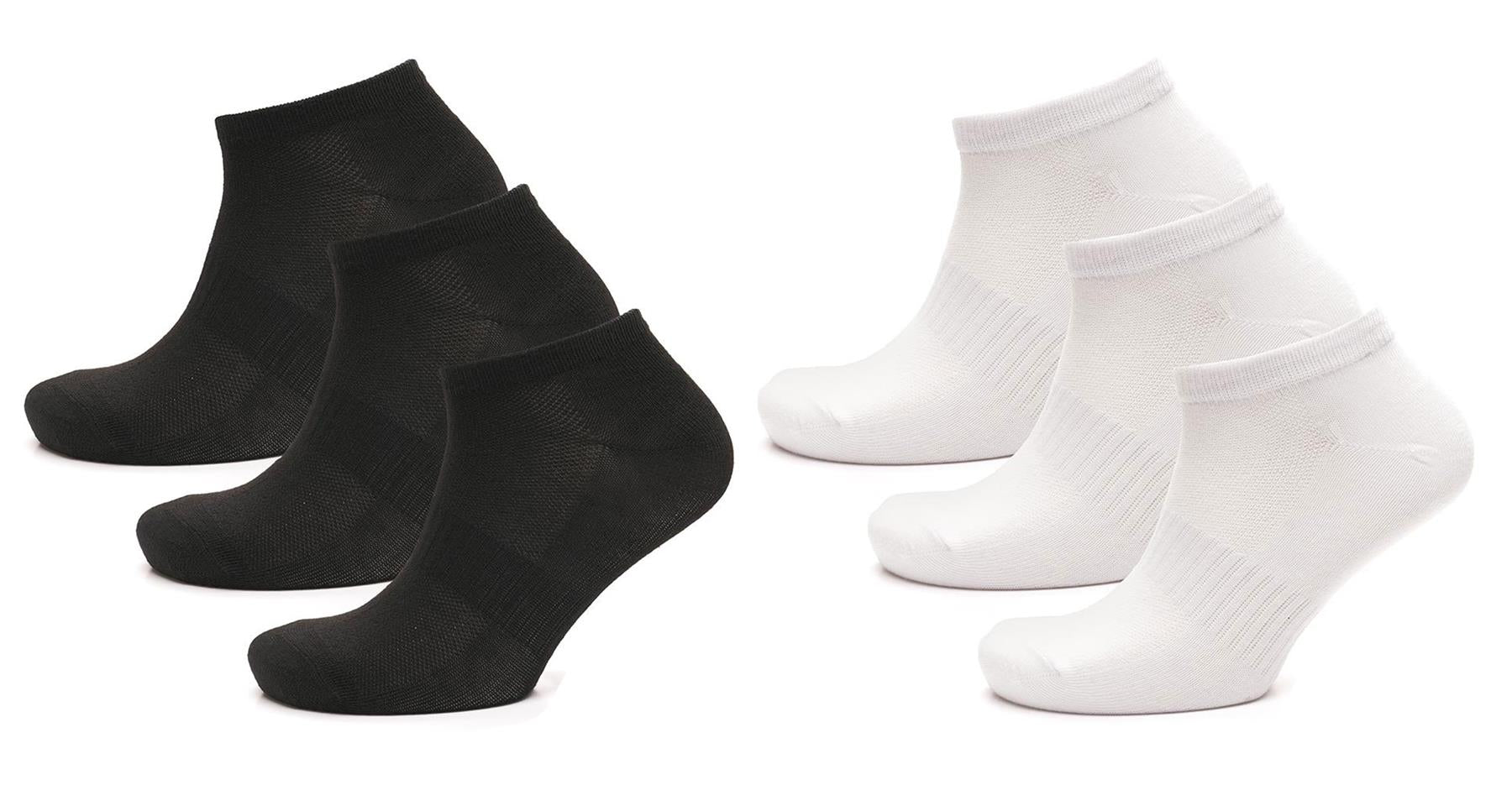 A2Z Ladies 3 Pack Trainer Socks Low Cut Ankle Socks with Arch Support ...
