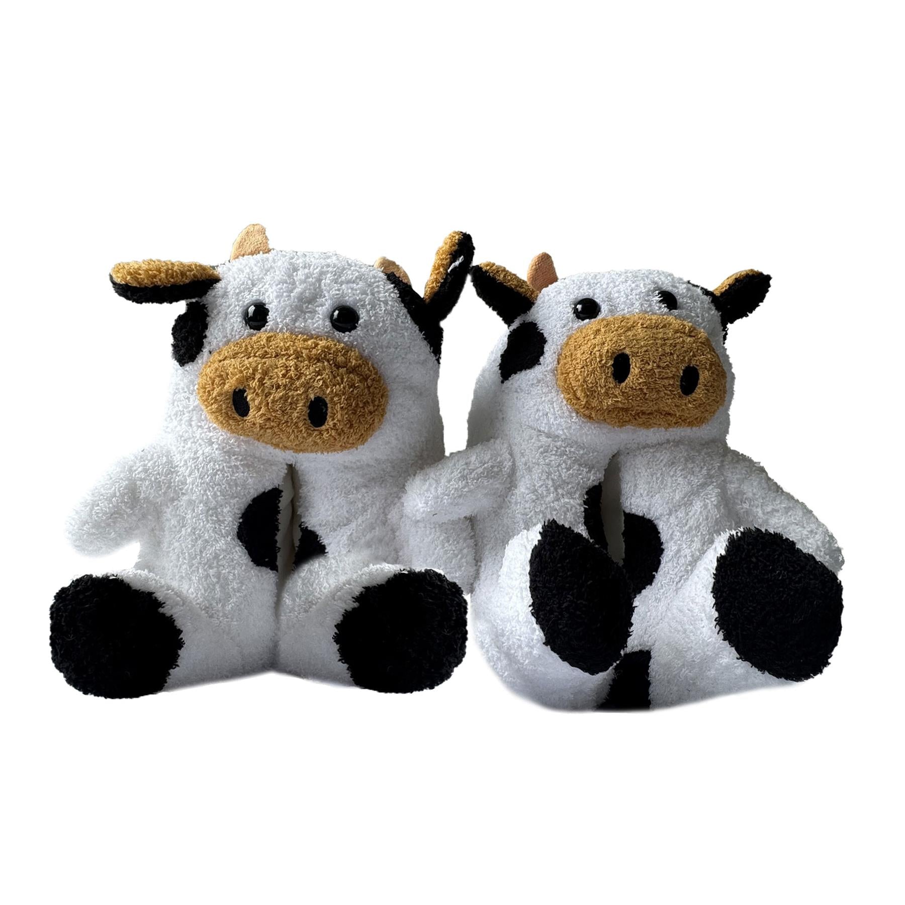 A2Z Kids Girls Womens 3D Cow Slippers Soft Plush Warm Non Slip Indoor ...