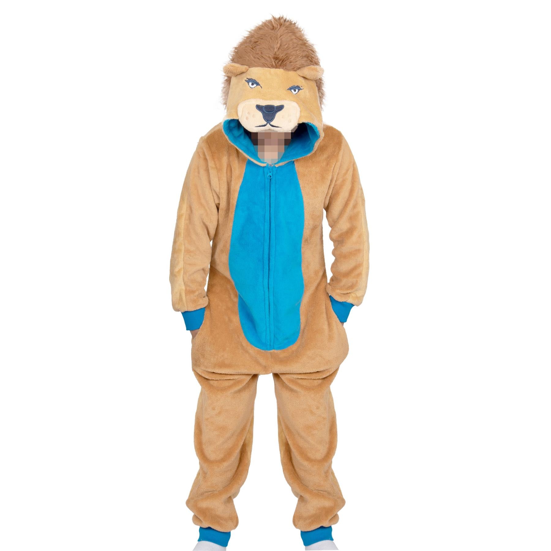 Kids 2 Tone Lion A2Z Onesie One Piece Unisex Lion Nativity Cosplay Jum ...