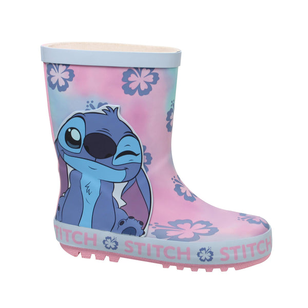 Disney Stitch Kids Wellies Childrens Rubber Wellington Boots Girls Sno ...
