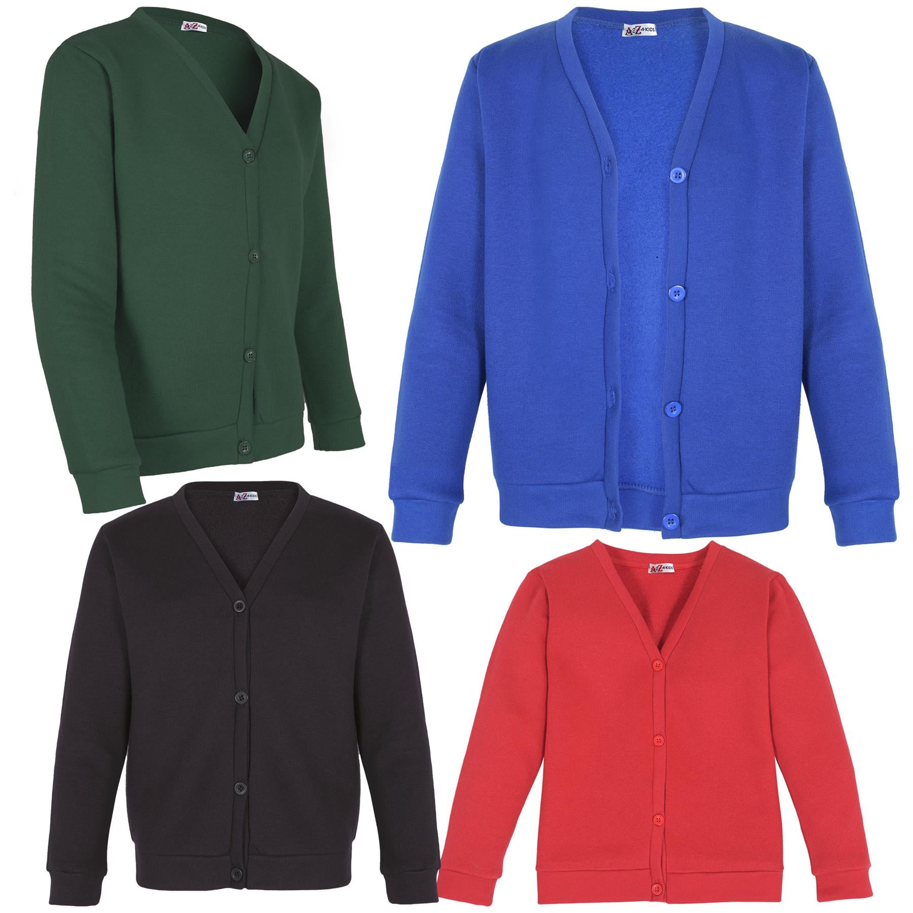 Kids Girls Scouts School Uniform Cardigan Brushed Fleece Cardigan – A2Z ...
